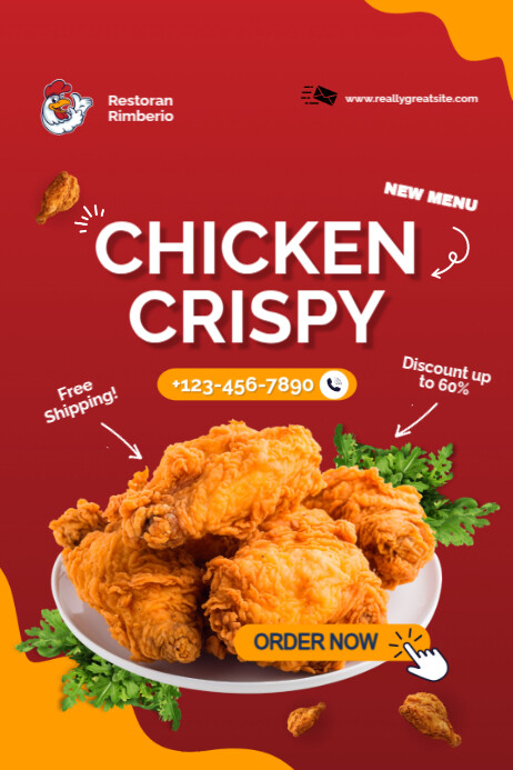 Copy of Golden Crunch Chicken crispy | PosterMyWall