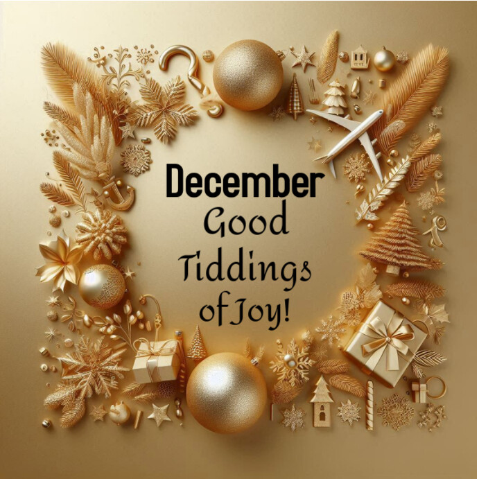 Golden December/Yuletide Frame Template | PosterMyWall