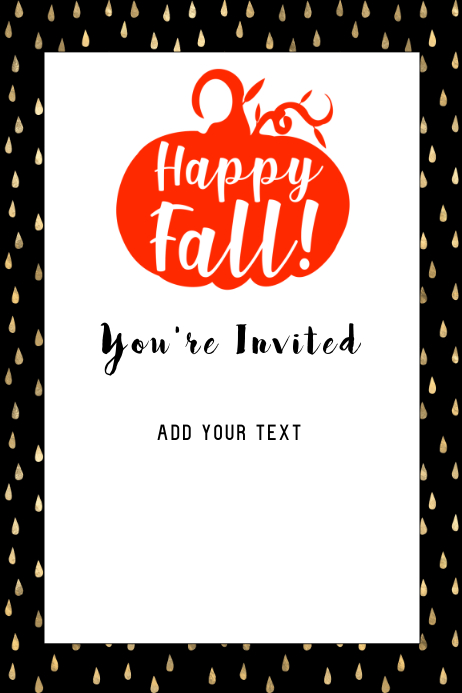 Golden Fall Template | PosterMyWall