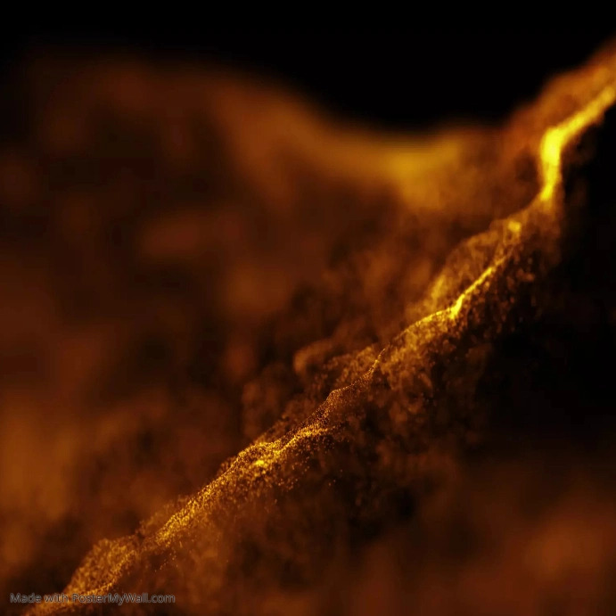 Golden floating particles design Template | PosterMyWall