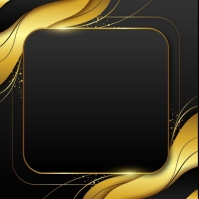 Gold Frame Template | PosterMyWall