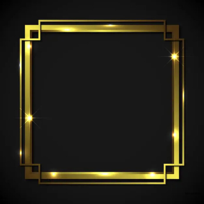 Golden frame template | PosterMyWall