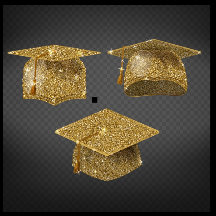 Copy of Golden graduation cap event flyer | PosterMyWall
