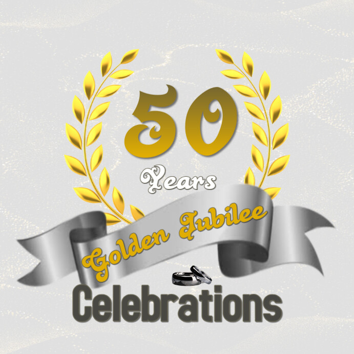 Golden jubilee Celebrations Template | PosterMyWall