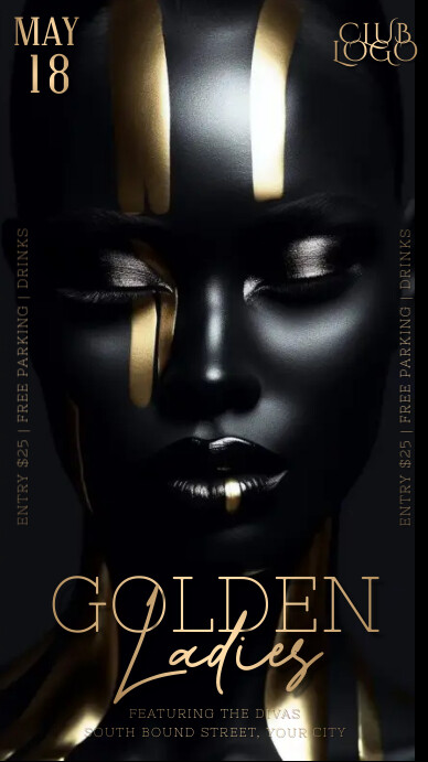 Golden Ladies Template | PosterMyWall