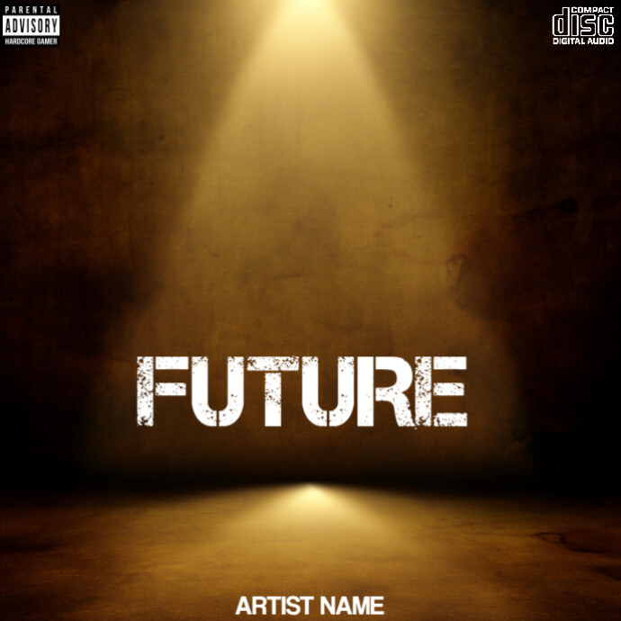 Golden Light Abstract Background Album Cover Template | PosterMyWall