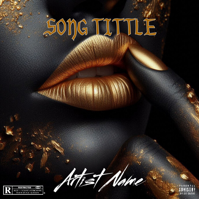 Copy of Golden lips album cover | PosterMyWall