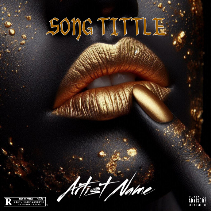 Golden lips album cover Template | PosterMyWall