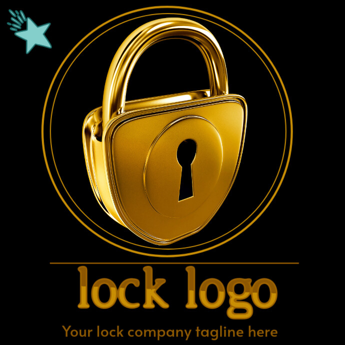 Copy of Golden lock logo golden lock logo golden logo golden lock free ...