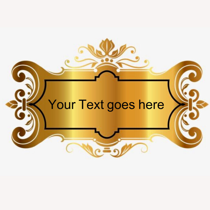 Golden logo Template | PosterMyWall