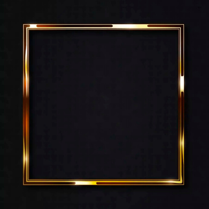 Golden Luxury Frame Template | PosterMyWall