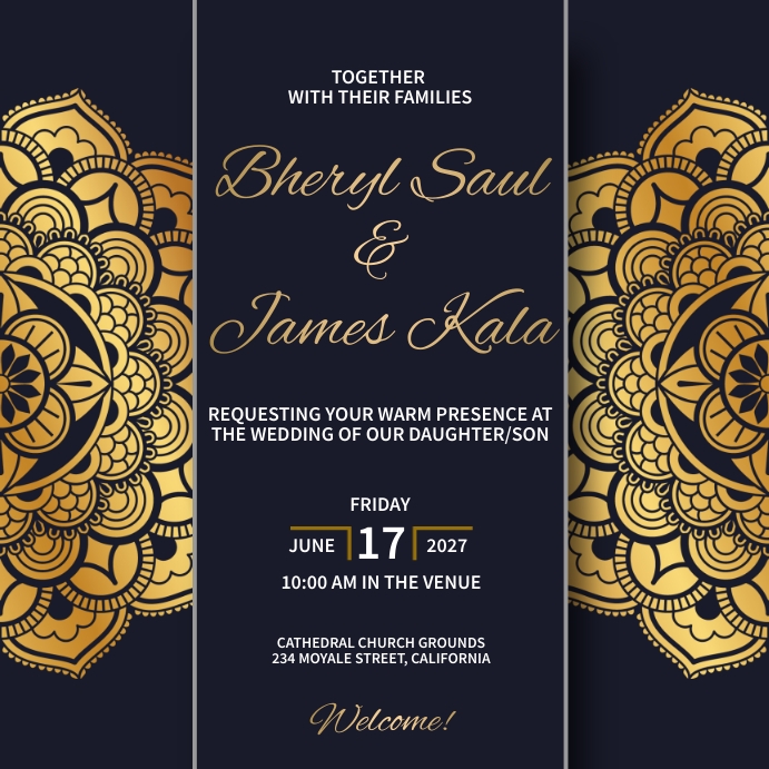 Luxury Invitation Template Luxury Wedding Invitation Template