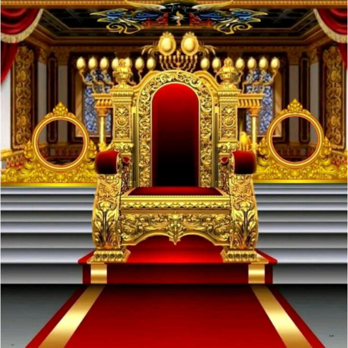 Golden Majestic Royal Throne Template | PosterMyWall