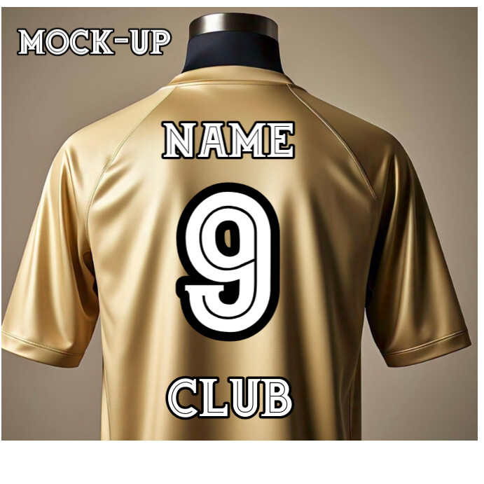 Plantilla de Golden Maximalist Jessy Jersey Shirt Design Instagram Post ...