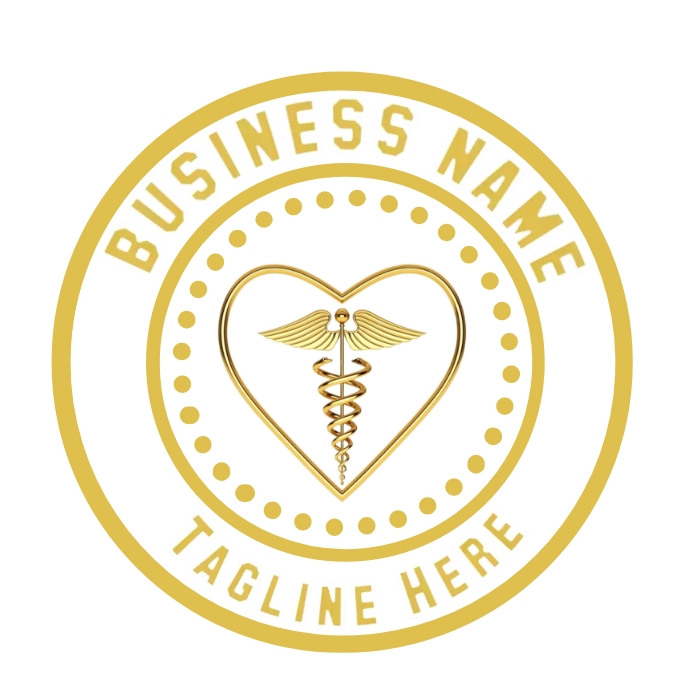 golden medical logo, group logo, health logo, Template | PosterMyWall