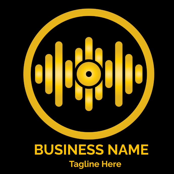 Golden Music logo Template | PosterMyWall