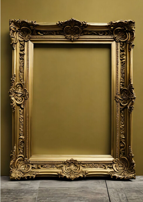 Plantilla de Golden portable picture frame template | PosterMyWall