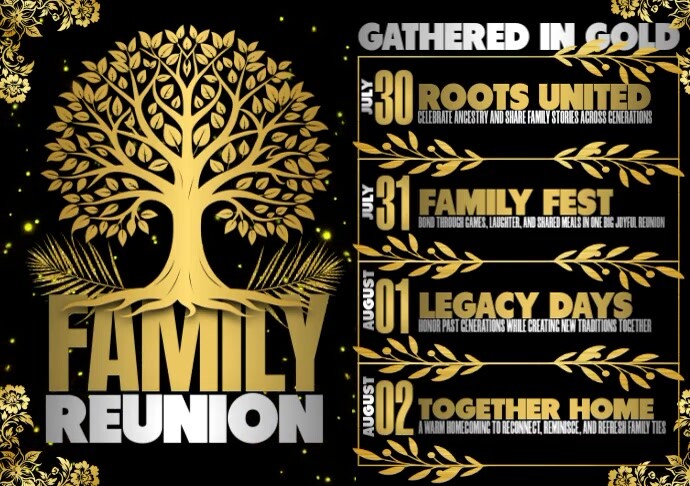 Copy of Golden Roots: A Legacy Reunion | PosterMyWall