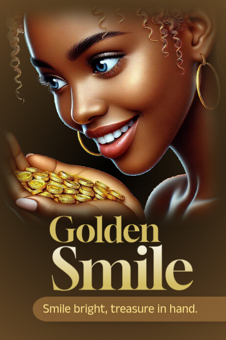 Copy of Golden smile | PosterMyWall