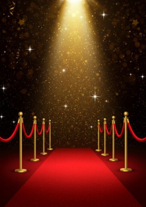 Plantilla de Golden spotlight red carpet night | PosterMyWall
