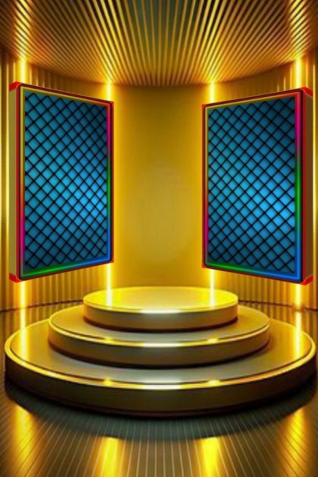 Golden Spotlight Stage Template | PosterMyWall