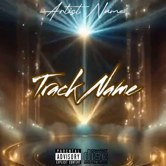 Golden Stage Lights 2025 – The Illuminated Vibe Template | PosterMyWall