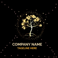 golden tree logo Template | PosterMyWall