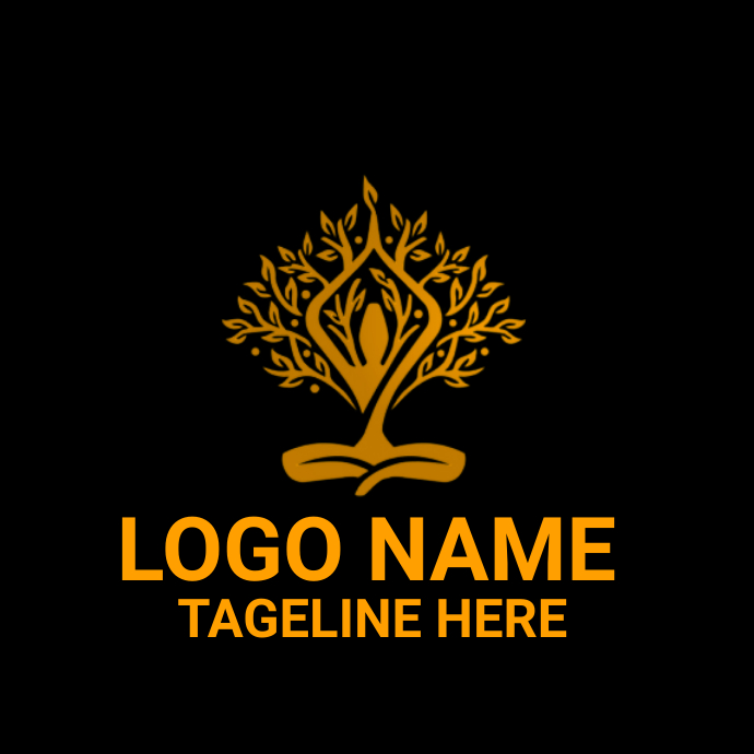 golden tree logo Template | PosterMyWall