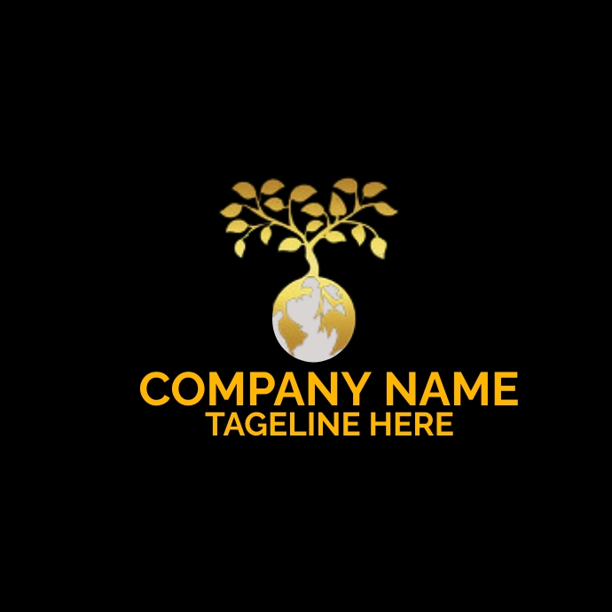 golden tree logo Template | PosterMyWall