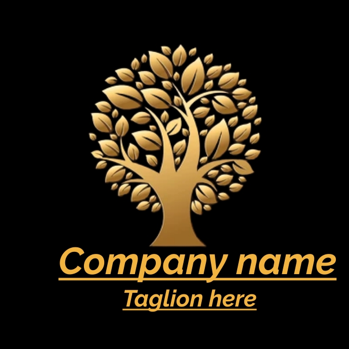 golden tree logo Template | PosterMyWall