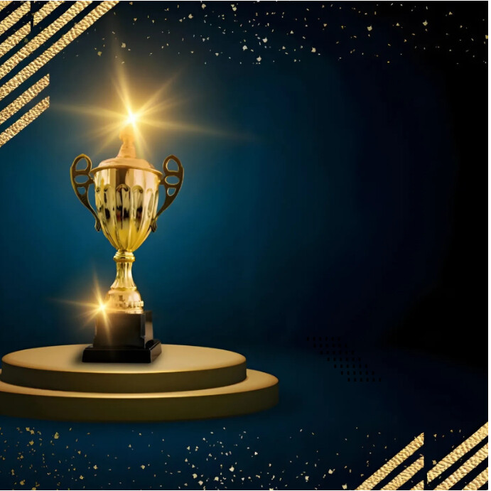 Golden Trophy Award Night Template | PosterMyWall