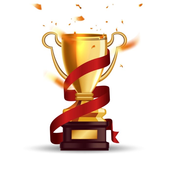 Golden trophy cup background design Template | PosterMyWall