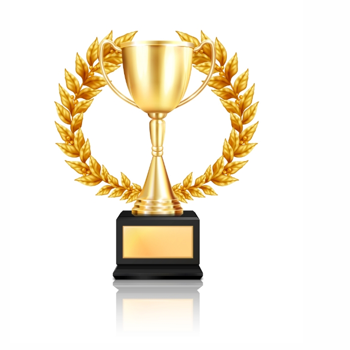 Copy of Golden trophy cup background design | PosterMyWall