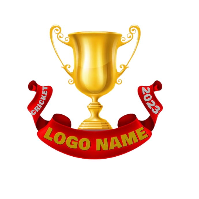 Golden Trophy Cups And Awards Logo , Trophy Template | PosterMyWall