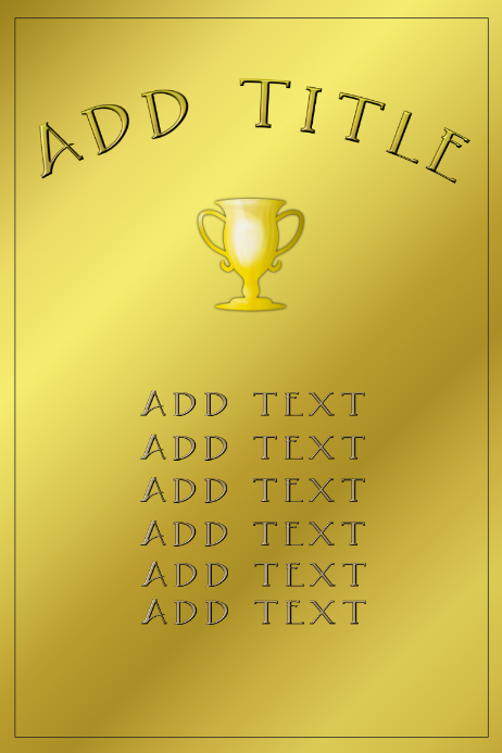 gold trophy price - template | PosterMyWall