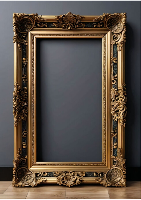 Copy of Golden vintage picture frame template | PosterMyWall
