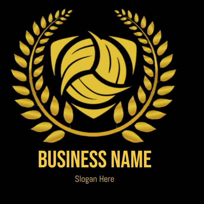 Golden Volleyball Logo Luxury Volleyball Ra Template | PosterMyWall
