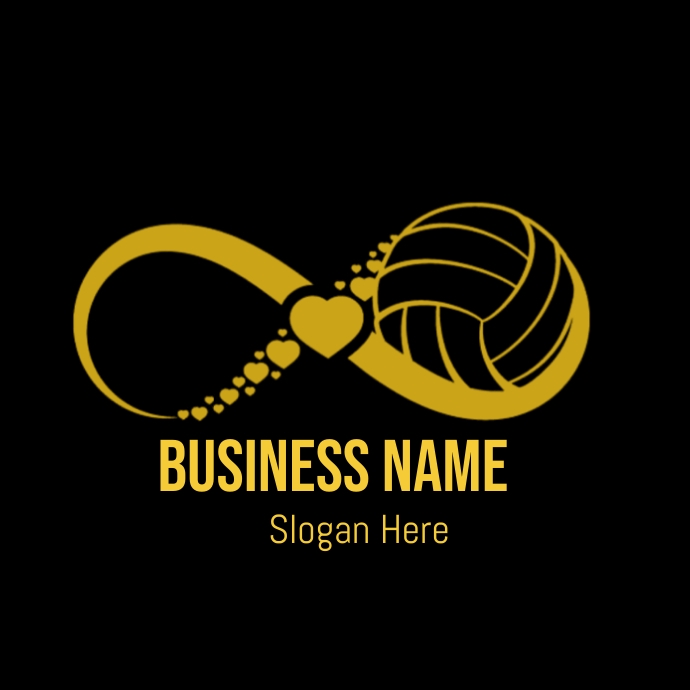 Golden Volleyball Logo Luxury Volleyball Ra Template | PosterMyWall