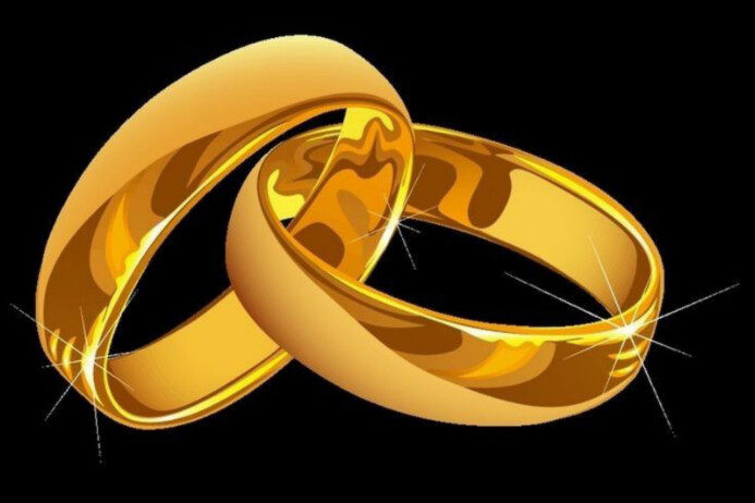 Golden Wedding Ring Template | PosterMyWall