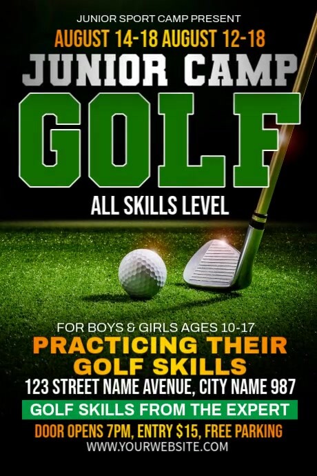 Golf Camp Ads Template | PosterMyWall