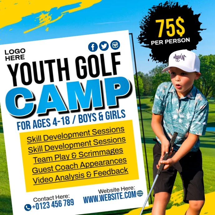 Golf Camp Template | PosterMyWall