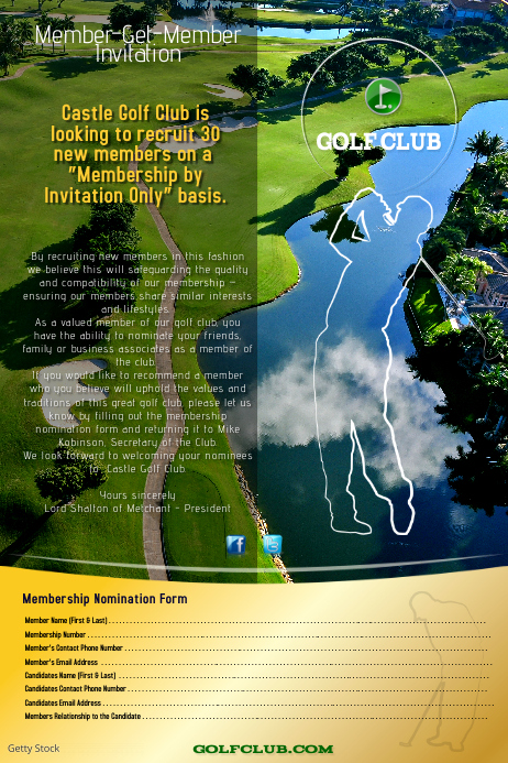 Golf Club Poster Template | PosterMyWall