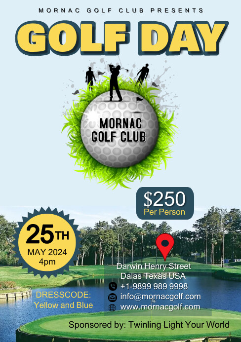 Plantilla de Golf Day Sports games event poster | PosterMyWall