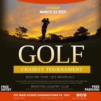 Charity Golf Tournament Instagram Post Template | PosterMyWall
