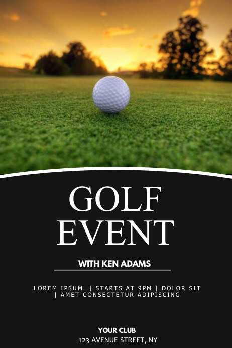 Golf event flyer template | PosterMyWall