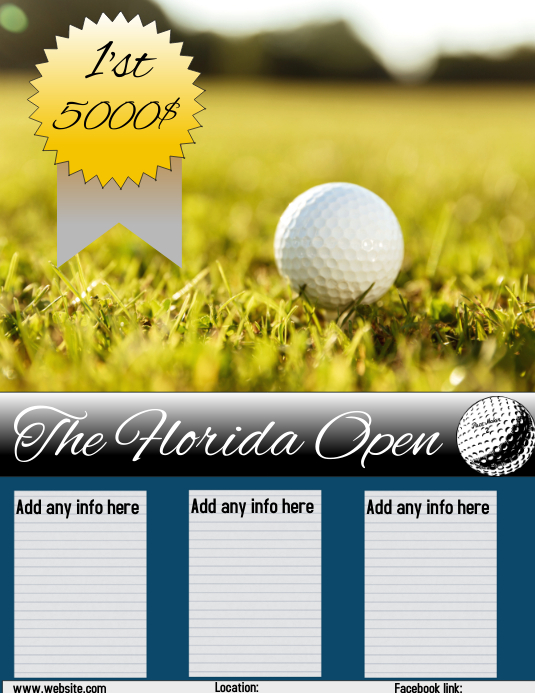 Golf flyer /poster/ad Template | PosterMyWall