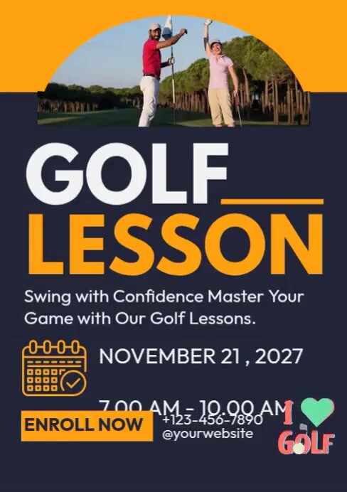 Modèle Golf Lesson Ads | PosterMyWall