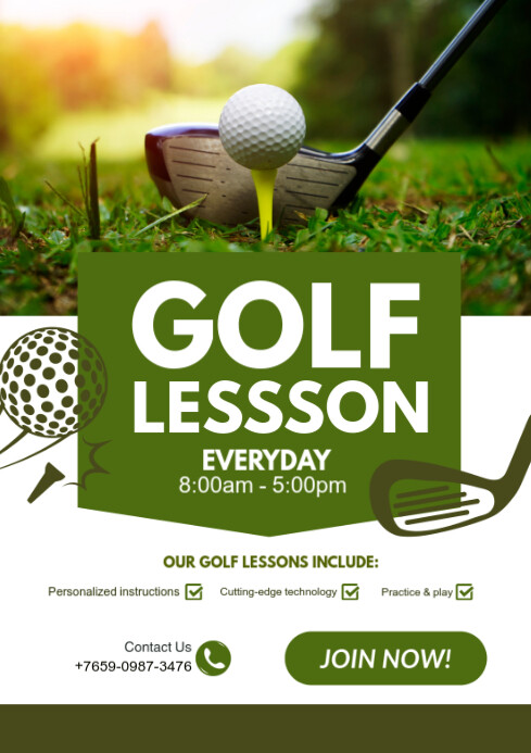 Copy of Golf Lesson advertisement poster | PosterMyWall