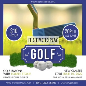 Golf game video template design | PosterMyWall