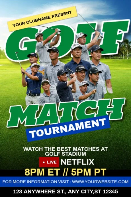 Golf Match Template | PosterMyWall
